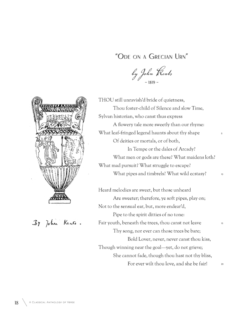 A Classical Anthology of Verse – SageMint